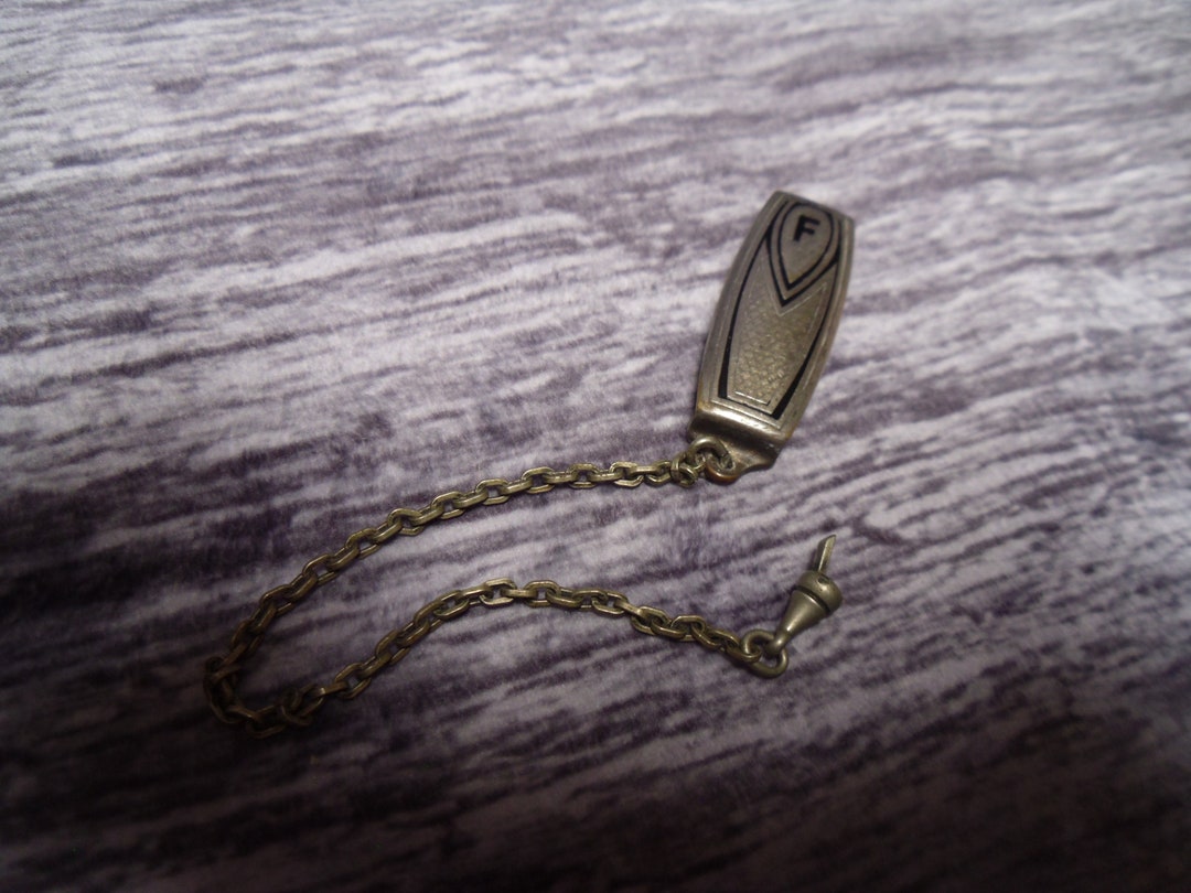 Antique Hickok Beltogram Watch Fob/silver Plate - Etsy