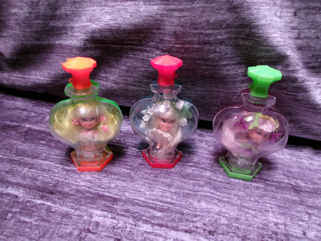 Vintage 1967 X 3 Kiddle Kologne Mattel Mini Dolls/original Containers ...