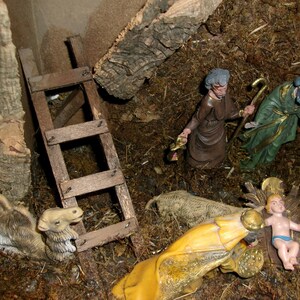 Vintage 1970s Commodore Mfg/italy Nativity Manger 17 Wide - Etsy