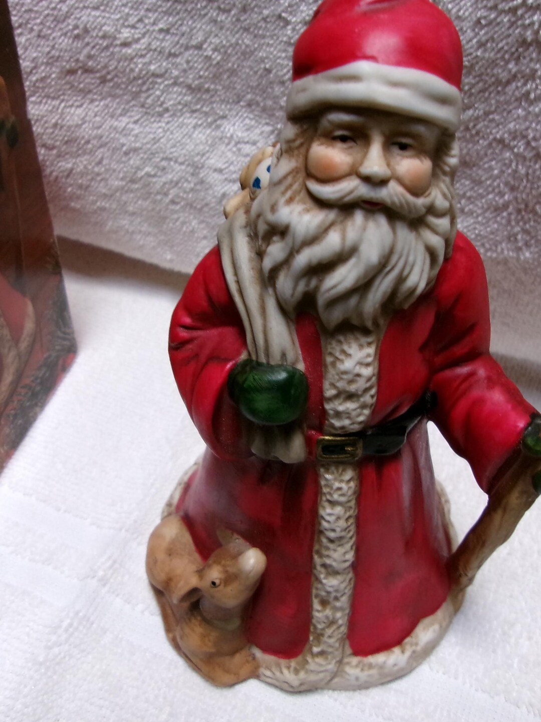 Vintage 1990s Christmas Heirloom Porcelain Musical Santa/here Comes ...