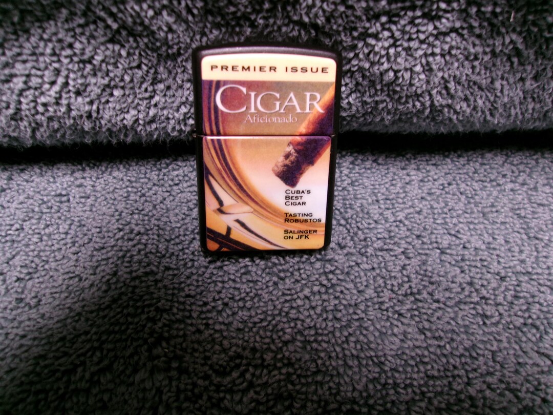 Vintage Zippo Cigar Aficionado Salinger JFK LIGHTER/WORKS - Etsy