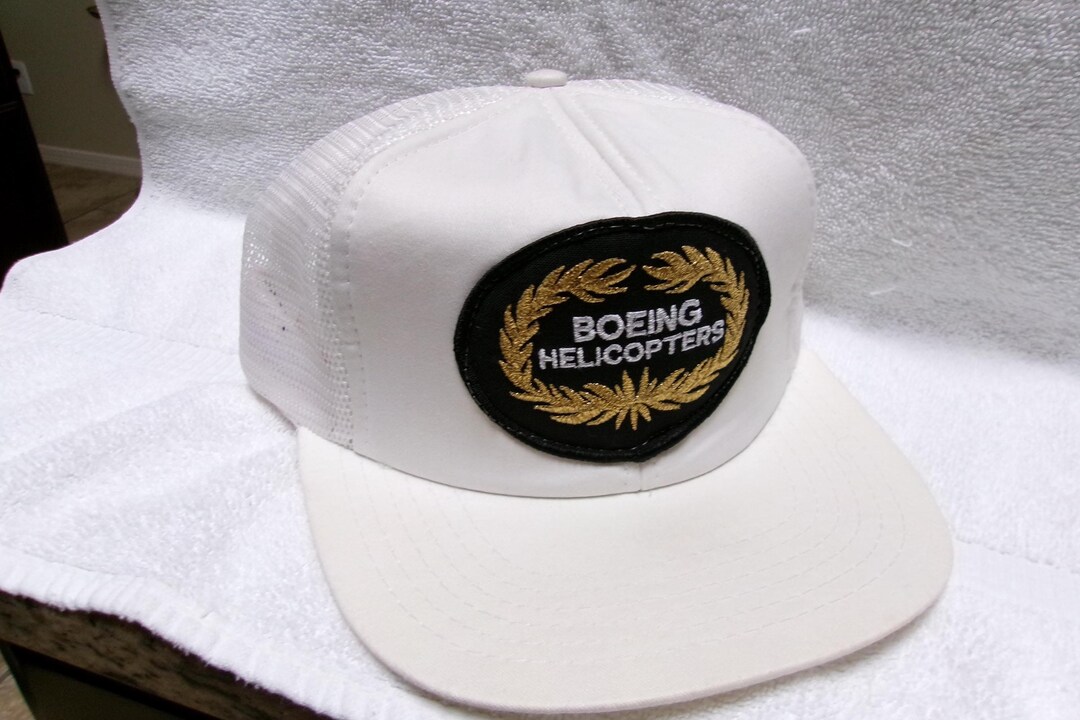 Vintage Boeing Helicopter Truckers Cap White Snap Back - Etsy