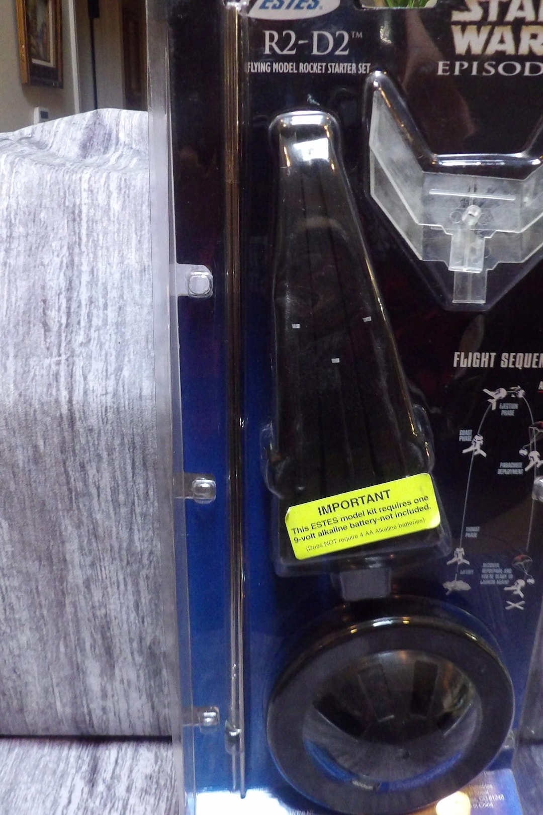 Vintage New Stock Starwars R2-D2 Episode 1 Flying Action Model Rocket ...