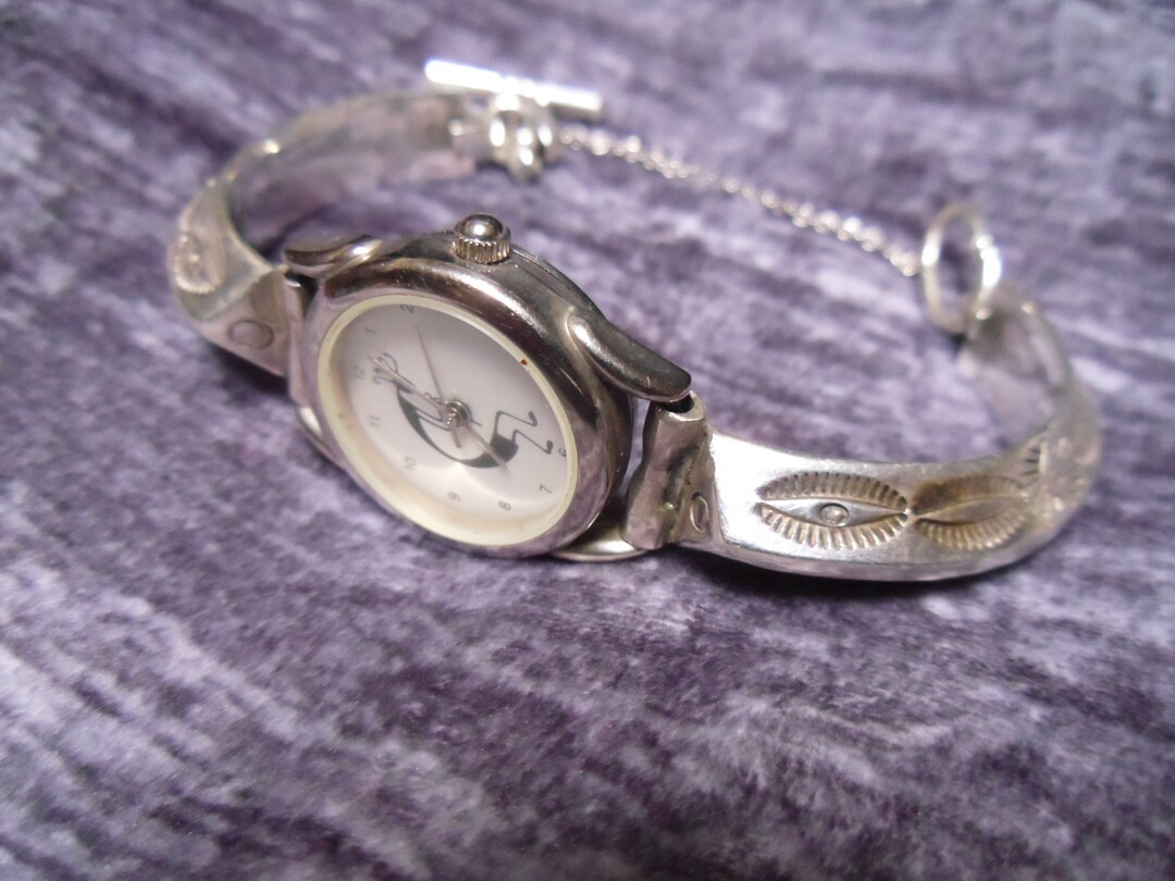 Vintage Navajo Silversmith Melvin Francis Band Solid Sterling - Etsy