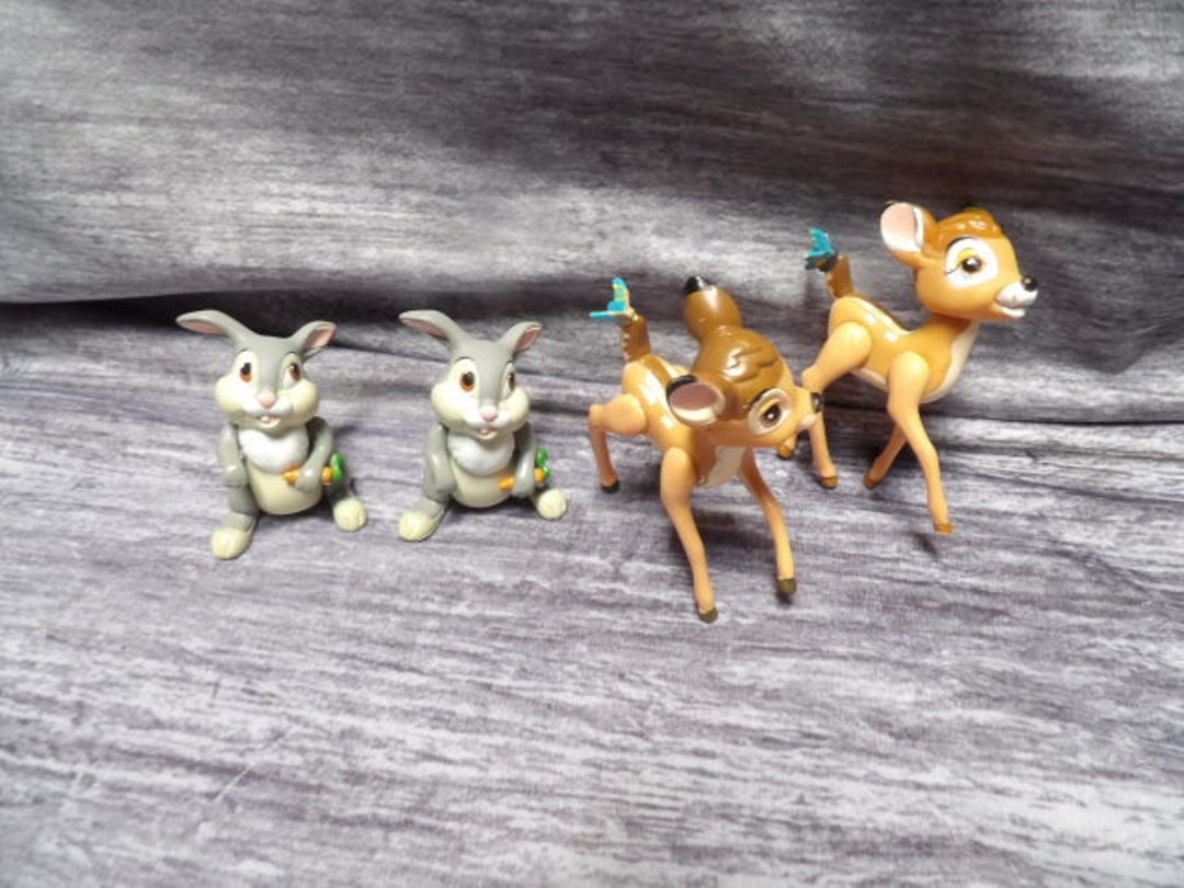 Vintage Disney Bambi, Thumper Rabbit X 2 Each Lot Miniatures - Etsy
