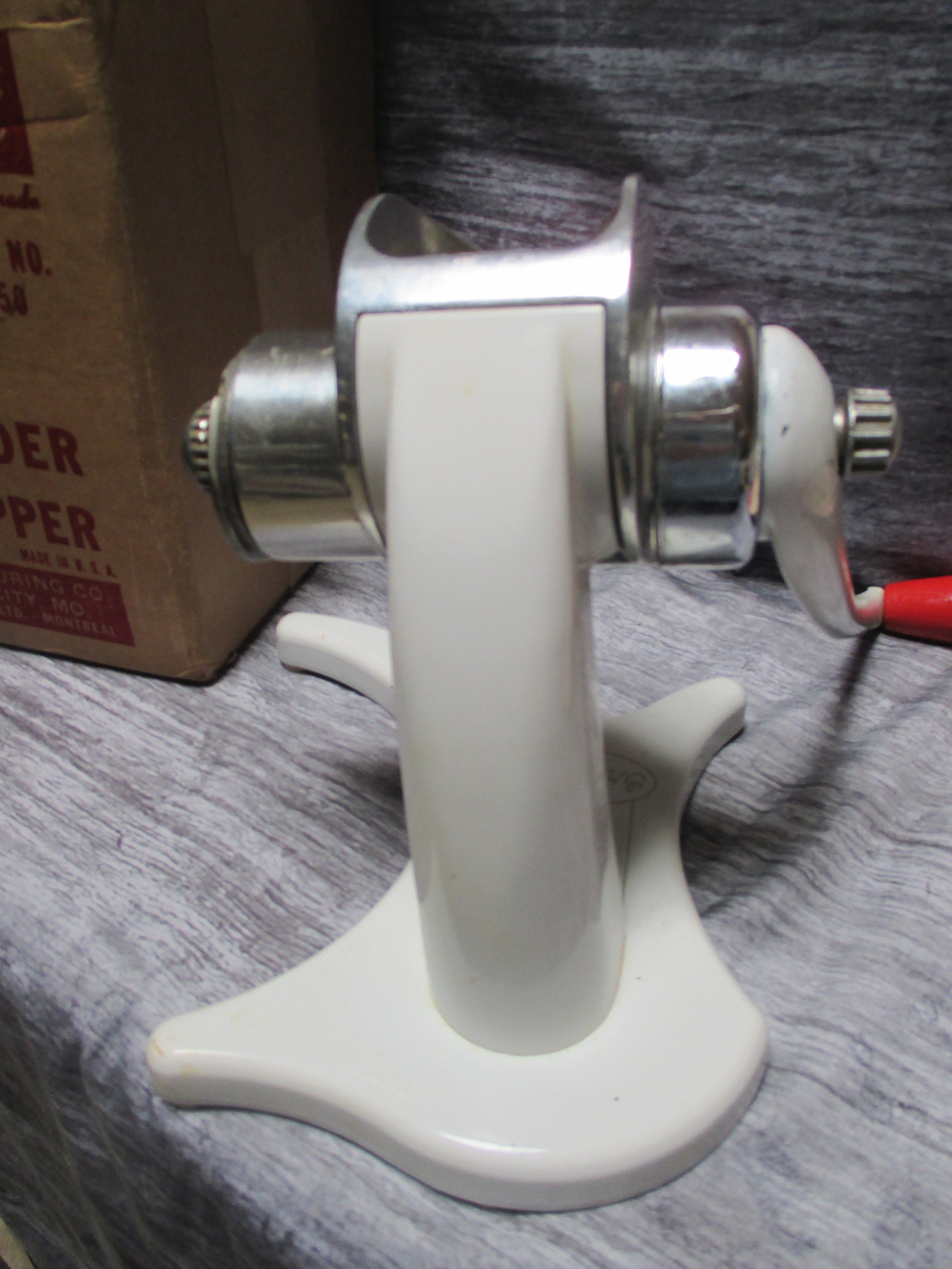 Vintage Grind O Mat Grinder White Enamel Full Sized 1950s - Etsy