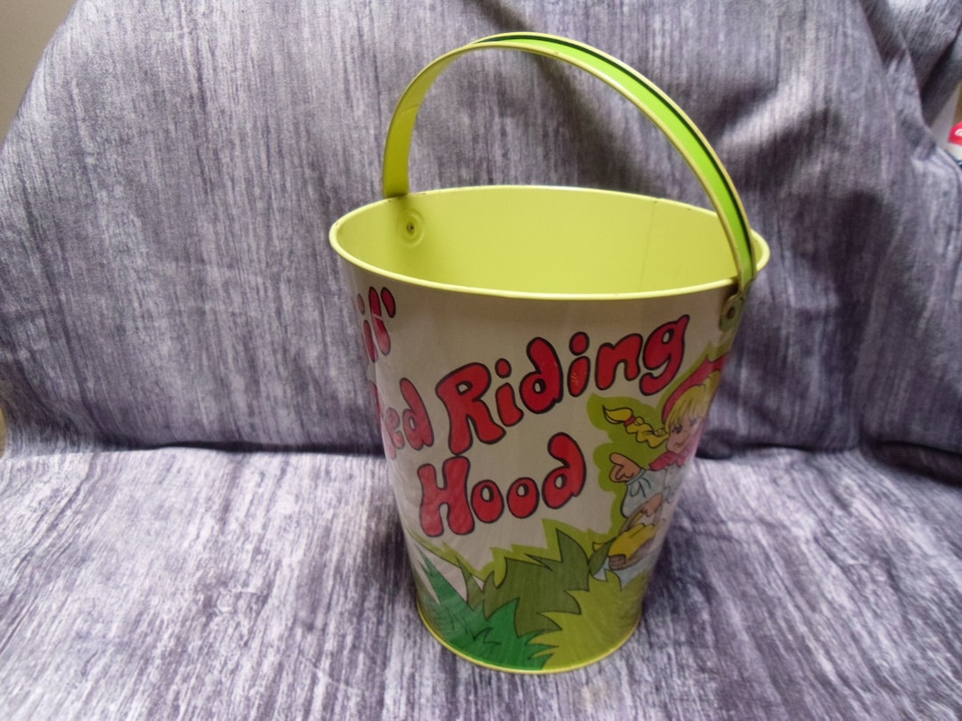 Vintage Little Red Riding Hood, Water Pail, Great Condition 8 - Etsy