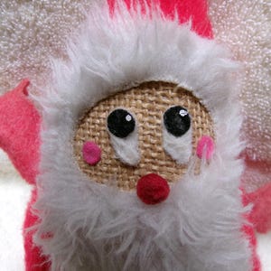 Vintage 1970s Russ BERRIE Bean Bag Sitting Santa Claus Plush 6 - Etsy