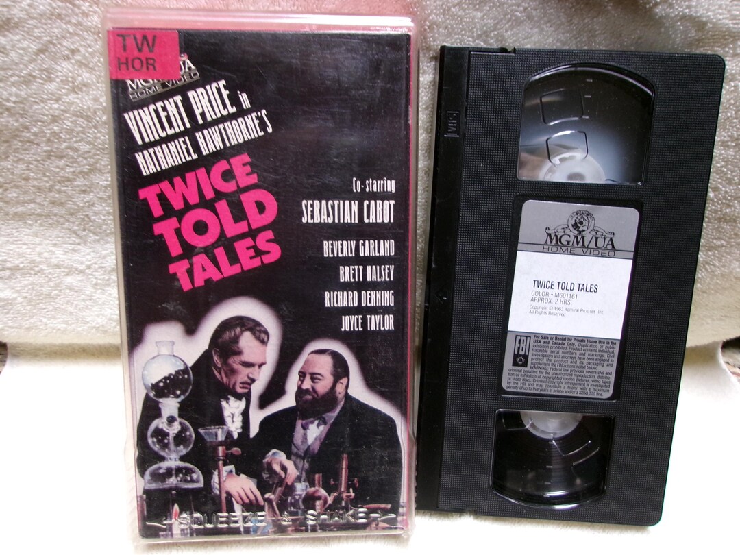 Vintage 1987 Twice Told Tales, Thriller,vincent Price,vhs Hollywood ...