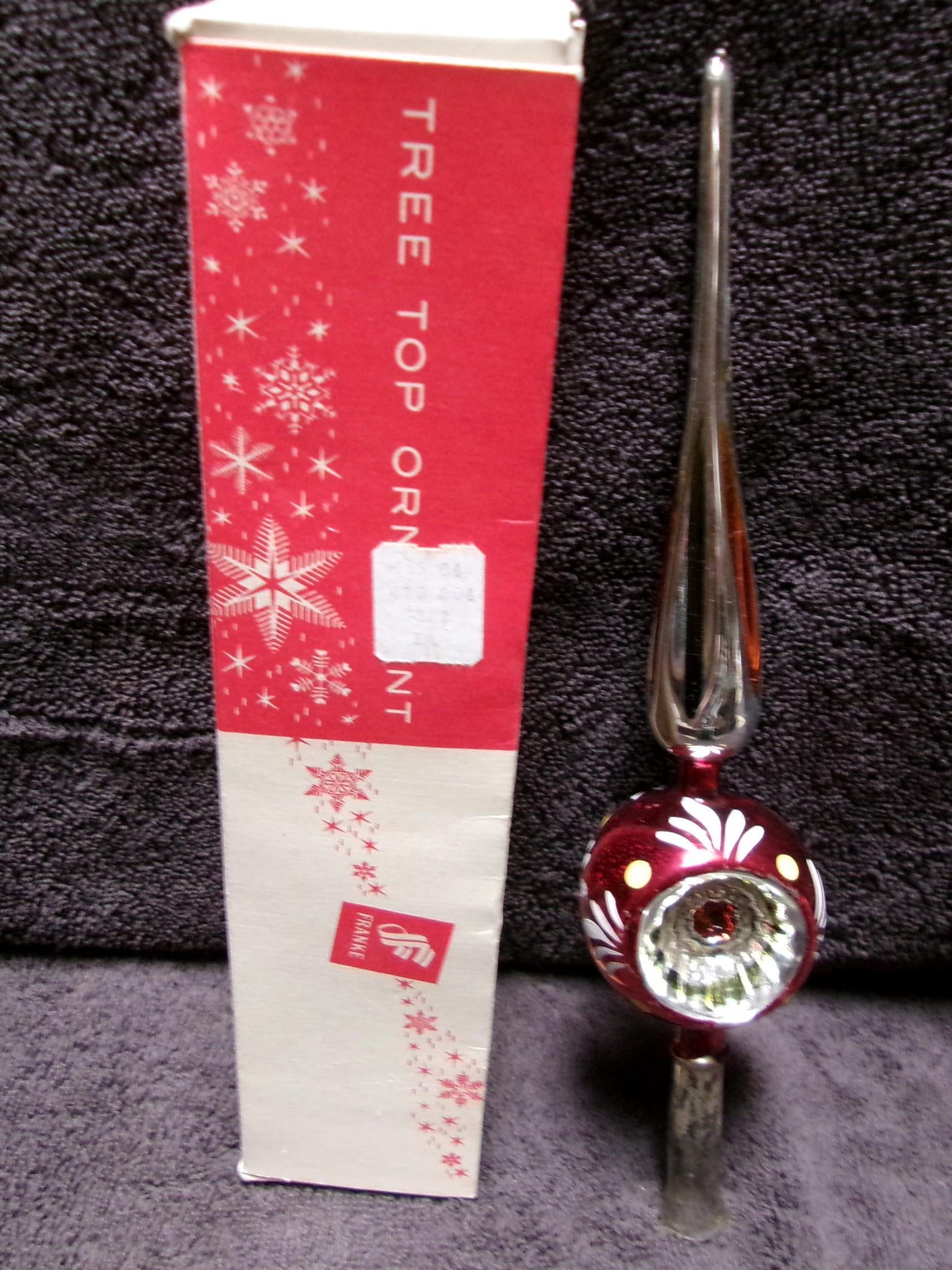 Vintage 1960s German Tree Topper by Franke With Box No Lid - Etsy