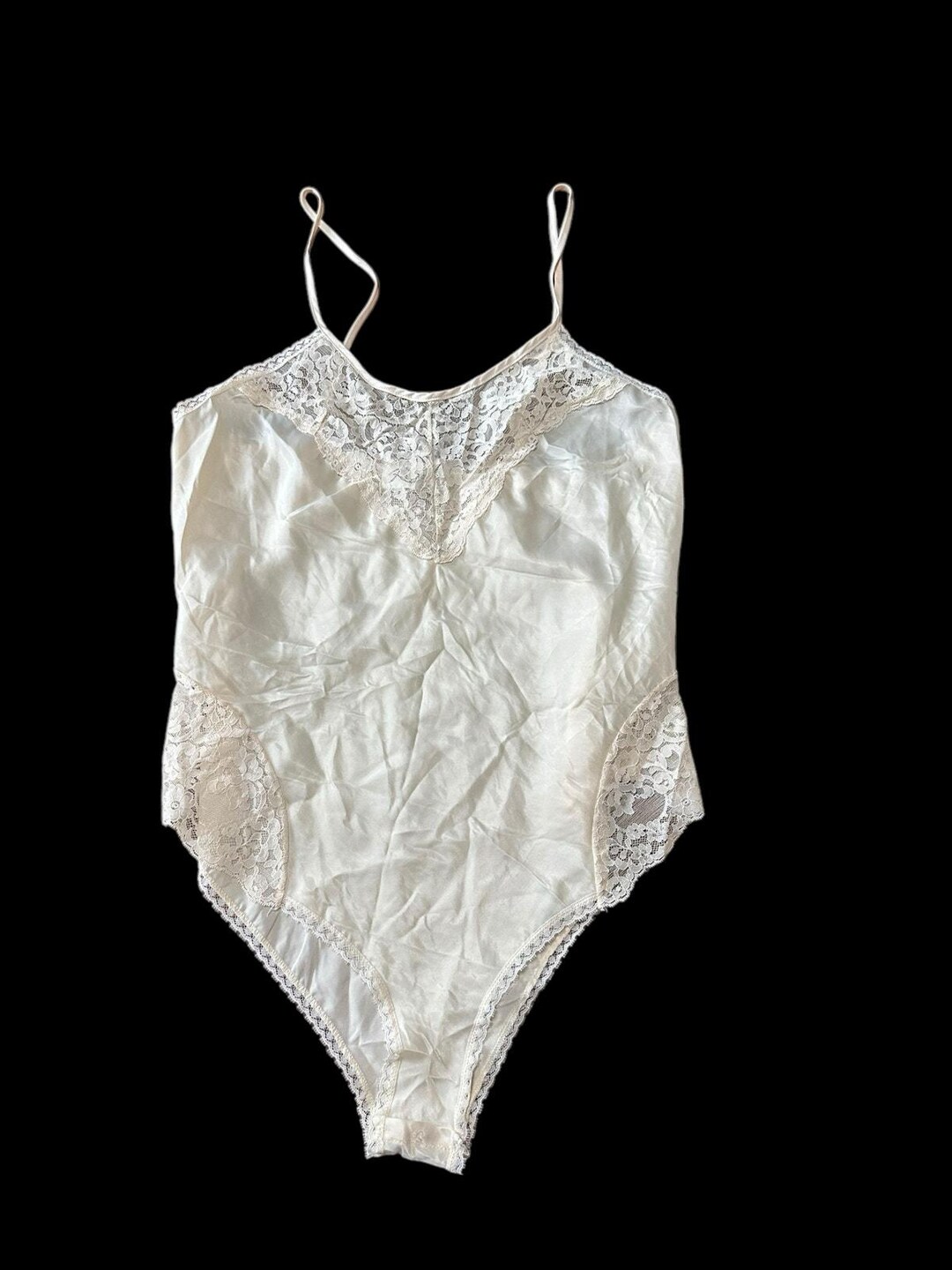 Vintage Repose Cream Colored One Piece Teddy Lingerie Sz M - Etsy