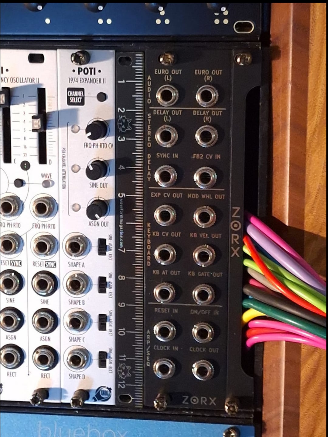 Zorx 3U Through for Easy Access to CV Ins for Moog Matriarch, Pedals ...