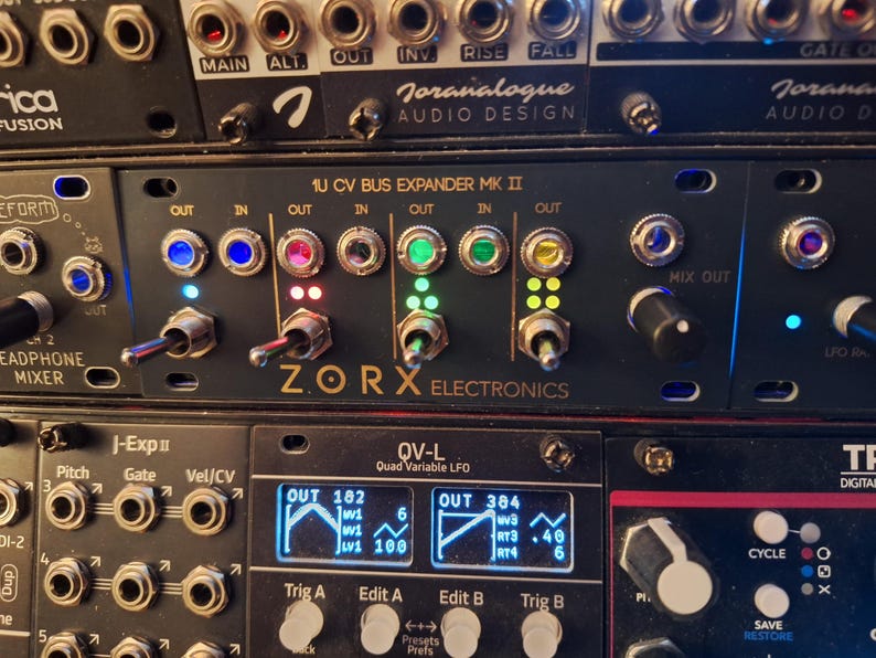 ZORX Electronics 1U CV Bus Expander Mk II for Eurorack Modular ...