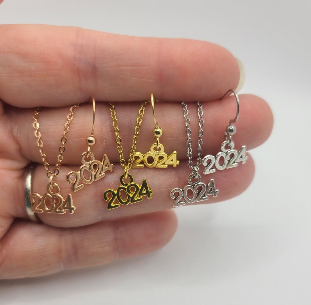 2025 Charm Earrings & Necklace Set or Separate - Available in Silver ...