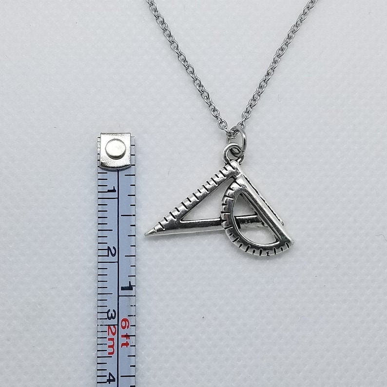Protractor Charm Earrings & Necklace Set or Separate - Architect, Math ...