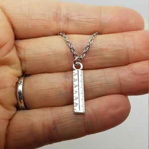 Ruler Charm Earrings & Necklace Set or Separate - Measurement ...