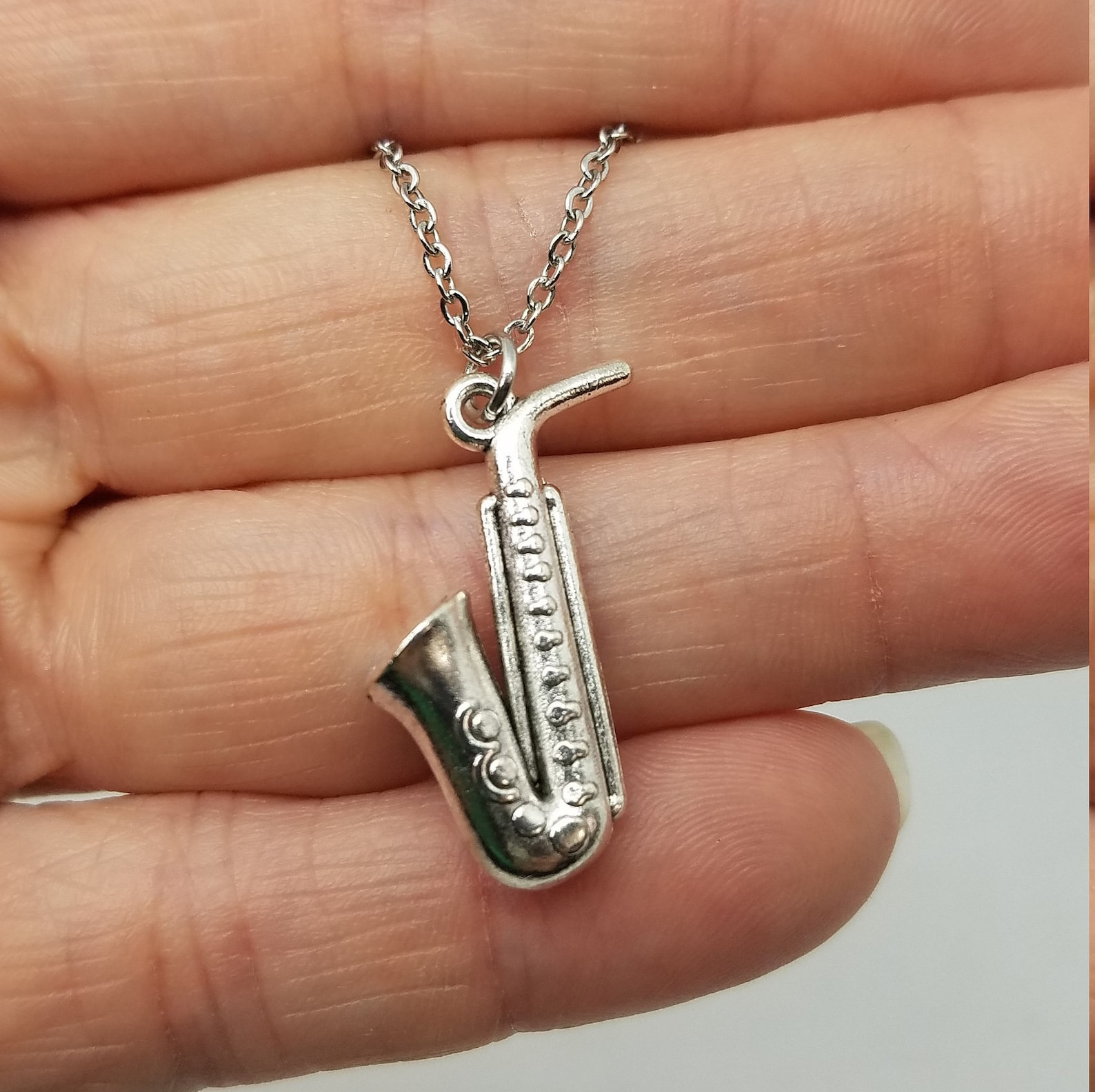 Saxophone Charm Earrings & Necklace Set or Separate - Music Instrument ...