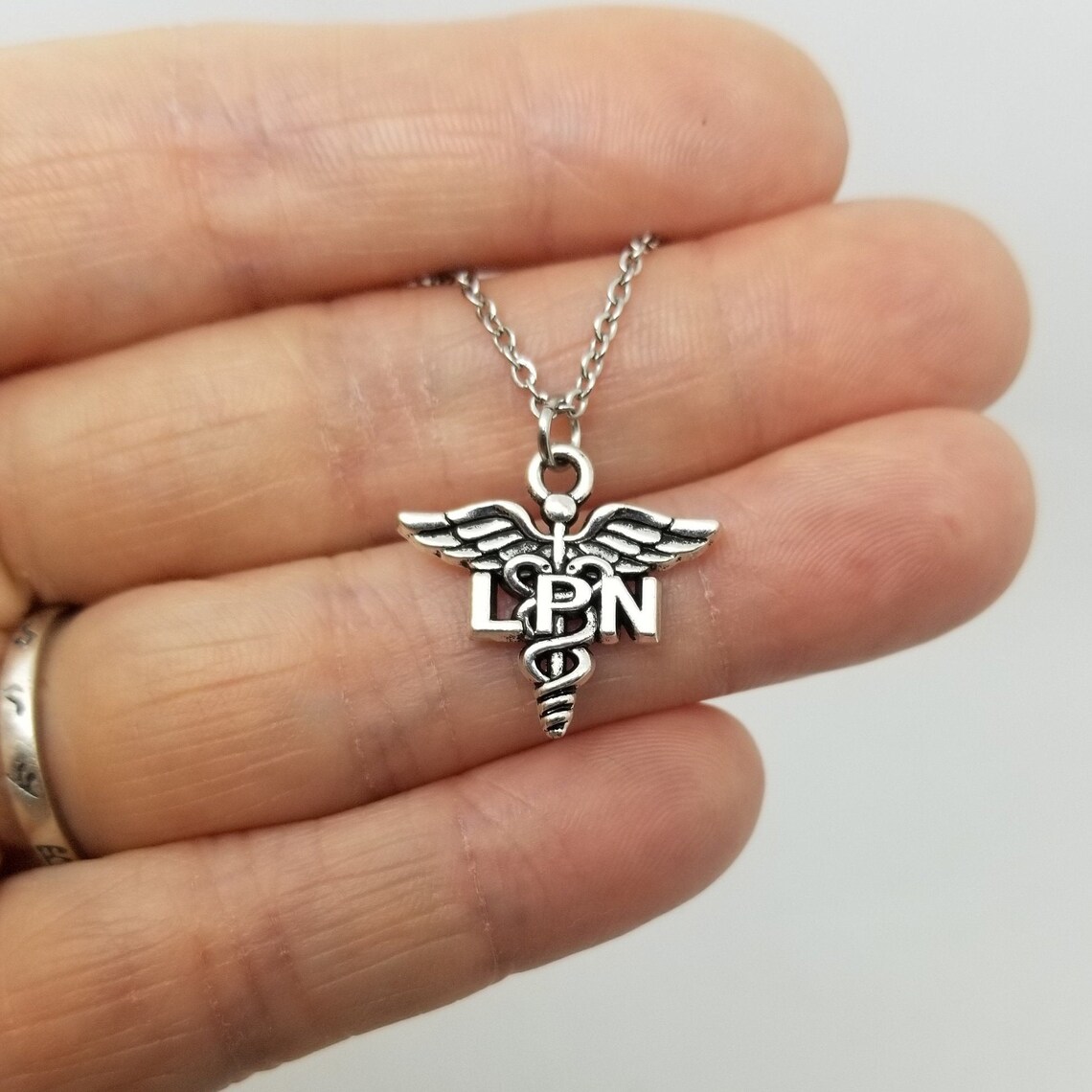 LPN Caduceus Charm Earrings & Necklace Set or Separate - Licensed ...