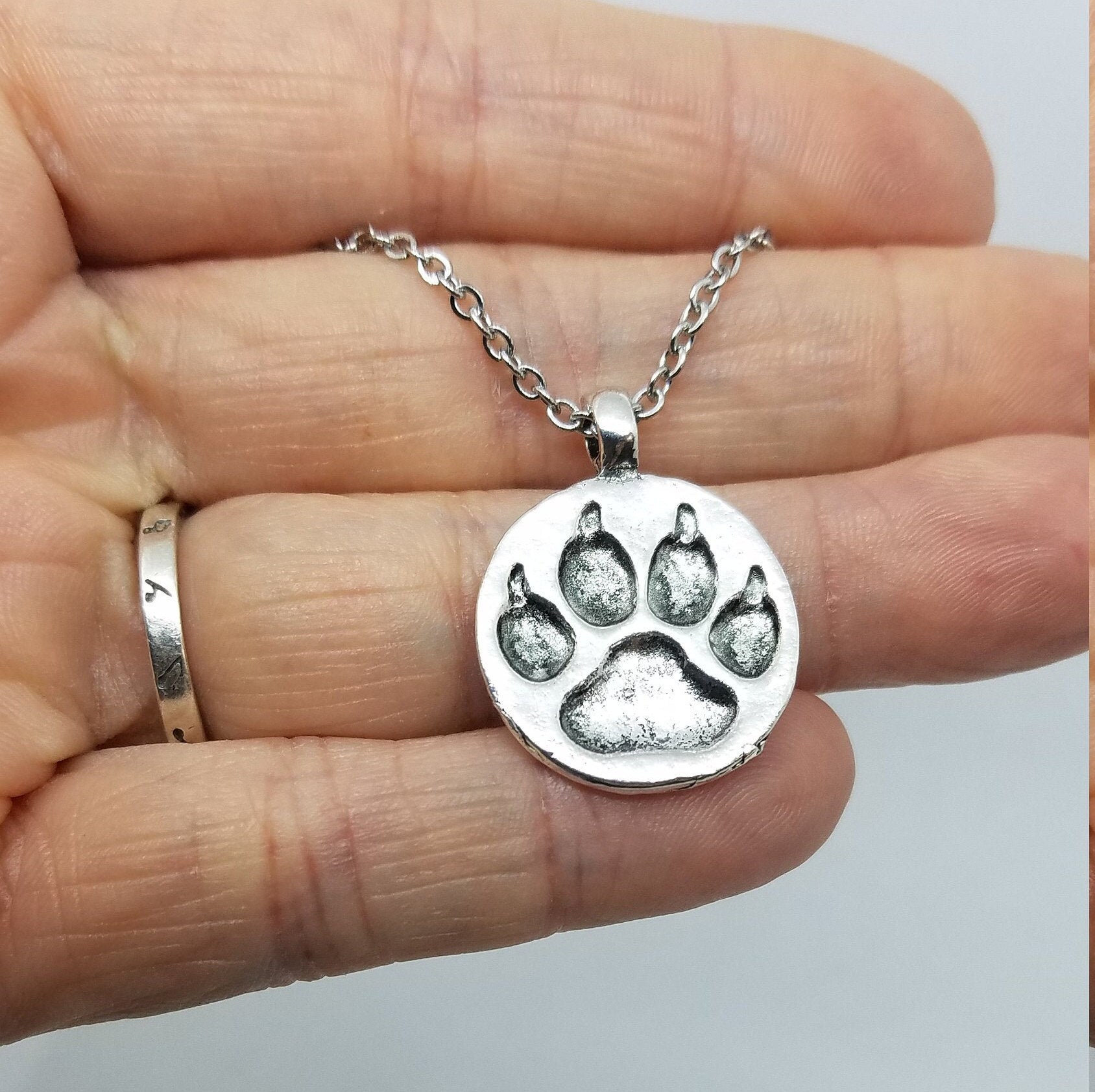 Bear Paw Necklace Pet Lover Mascot Jewelry - Etsy