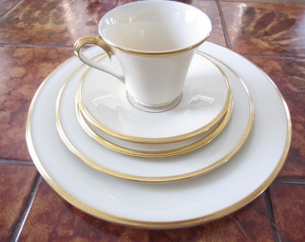 Lenox Eternal China Dinnerware Set - Etsy