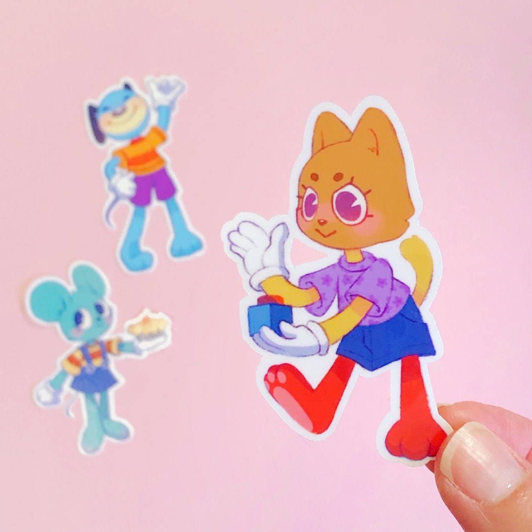 Silly Toon Stickers - Toontown Inspired - Cute Die Cut Sticker | Laptop ...