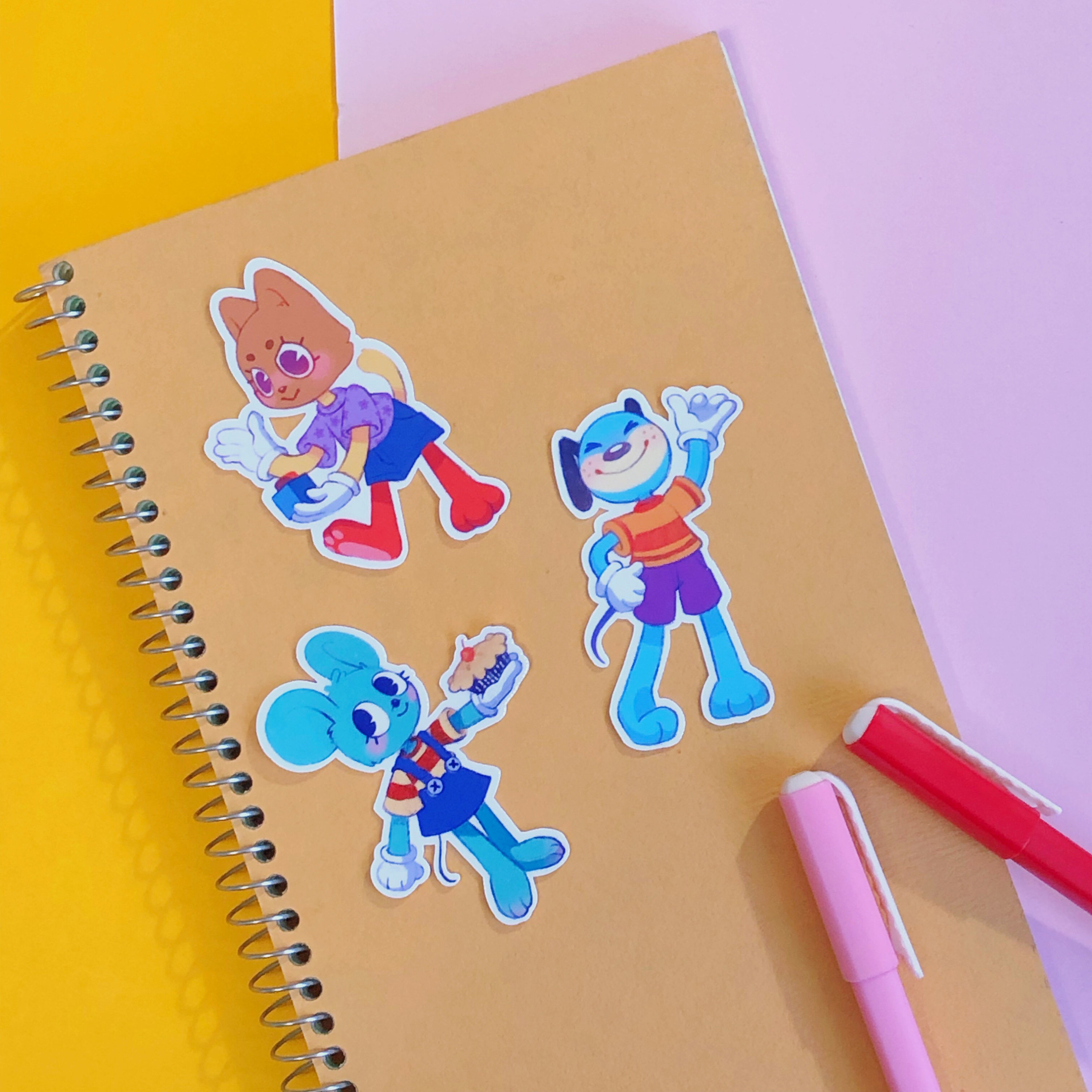 Silly Toon Stickers - Toontown Inspired - Cute Die Cut Sticker | Laptop ...
