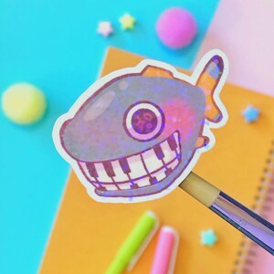 Silly Fish Stickers - Toontown Inspired - Cute Die Cut Sticker ...