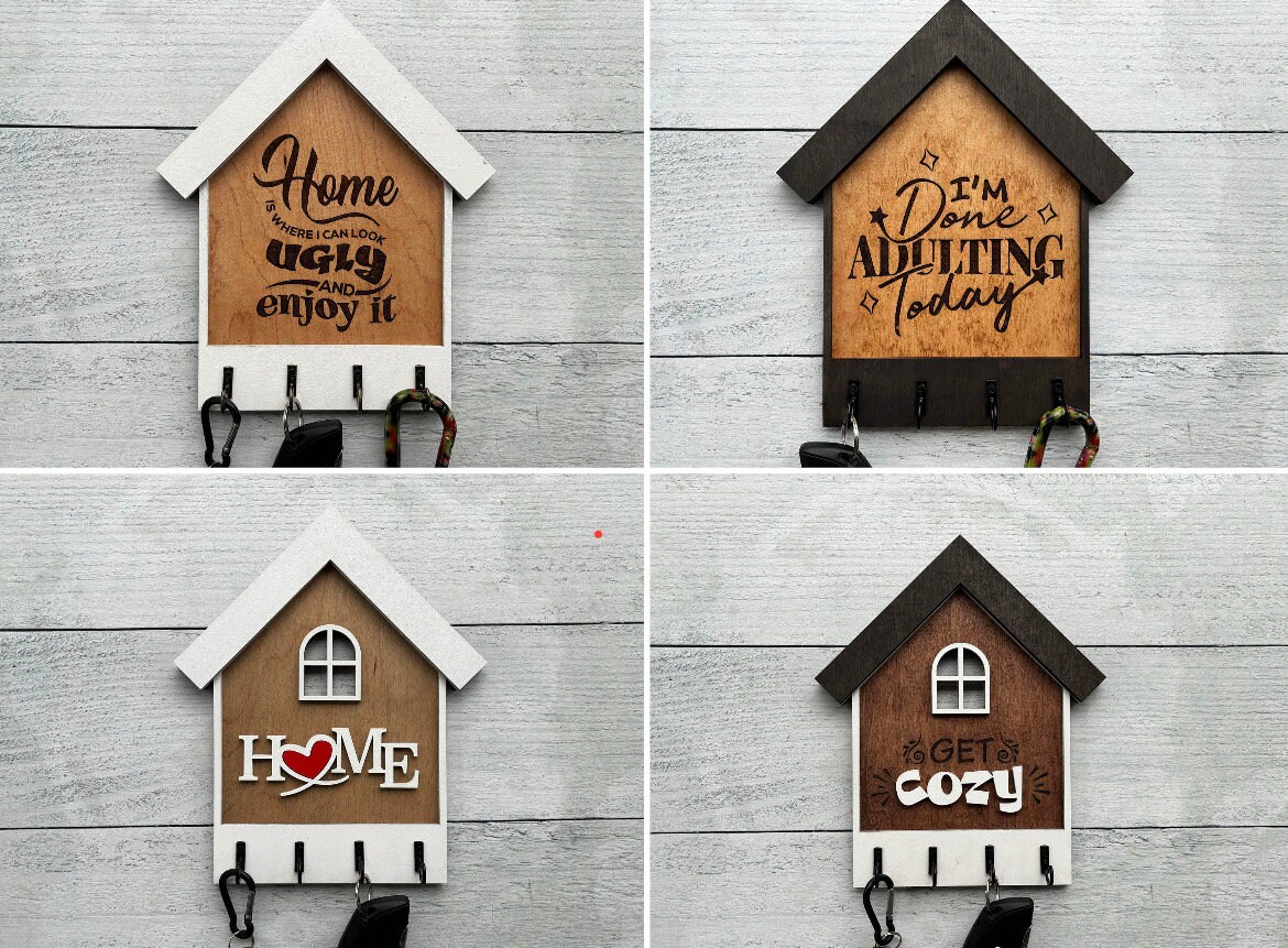 Elevate Your Home's Entryway With Charm Handcrafted House-shaped Wooden ...