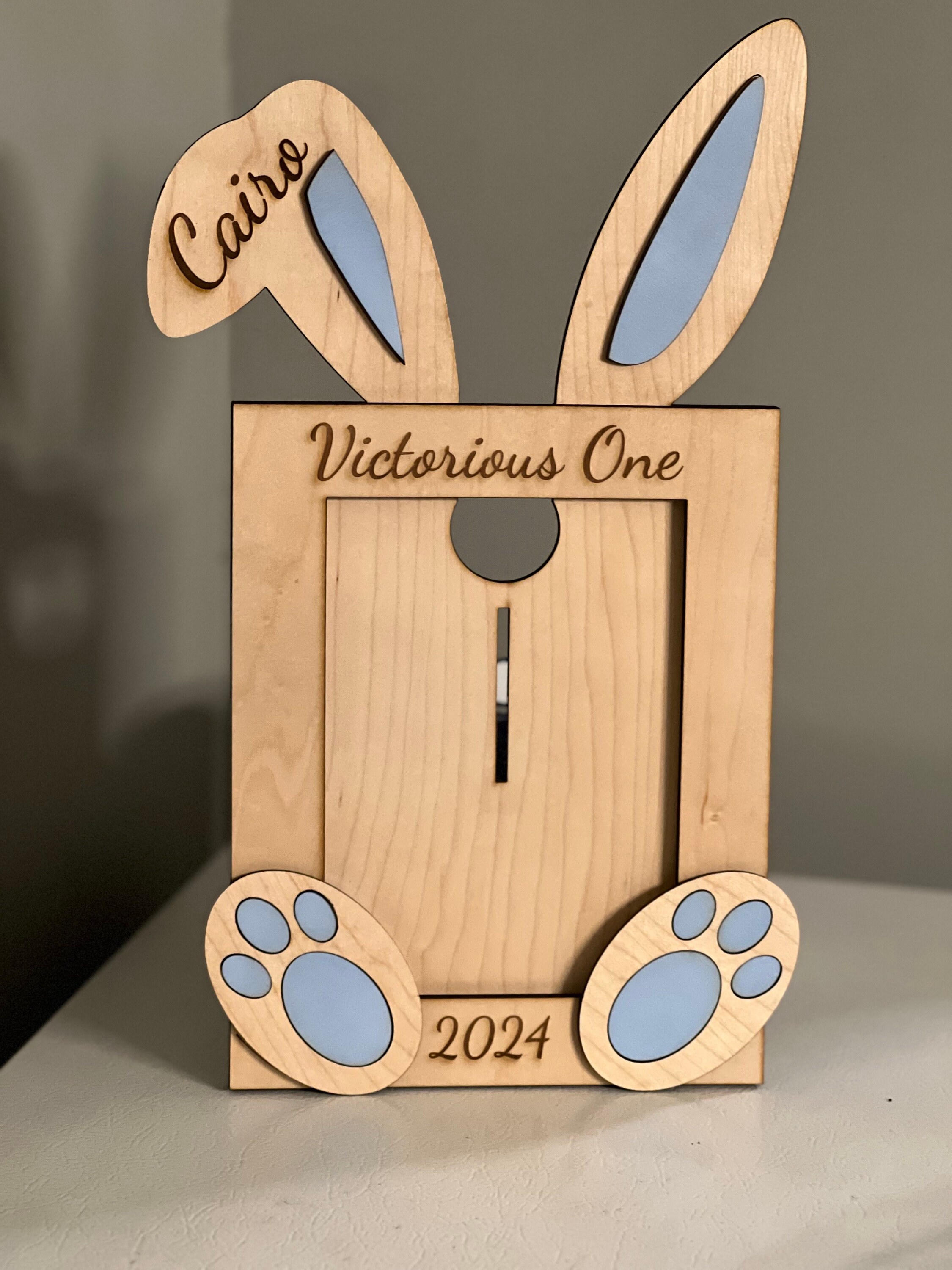Personalized Bunny Photo Frame - Etsy