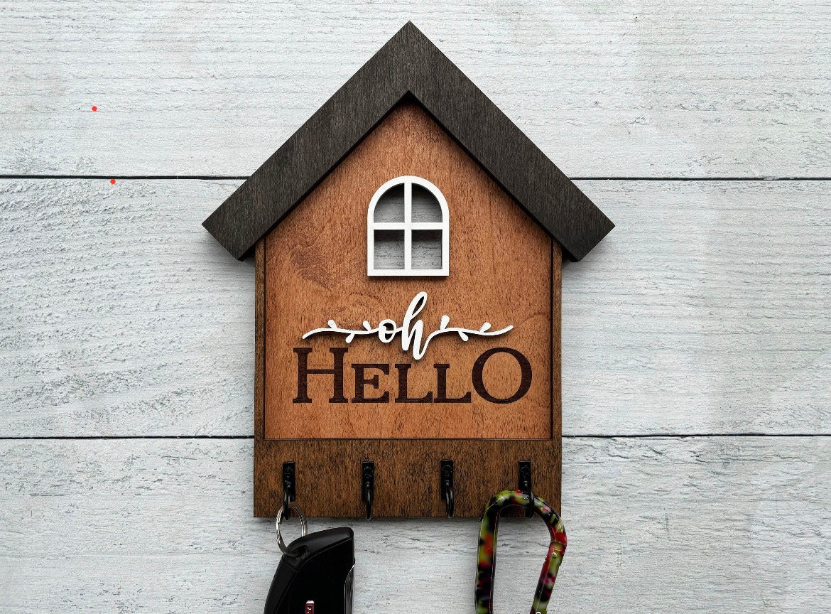 Elevate Your Home's Entryway With Charm Handcrafted House-shaped Wooden ...