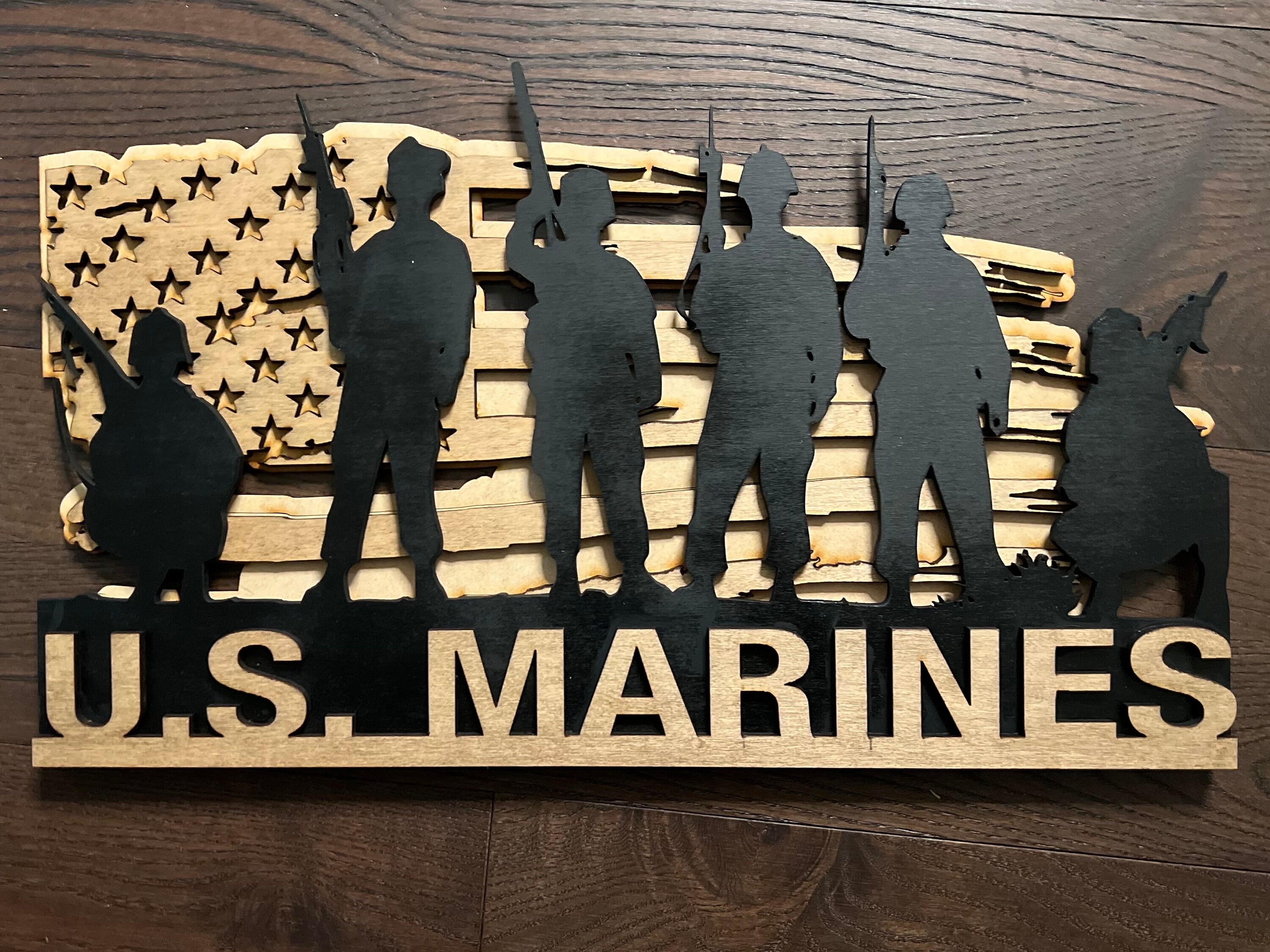 Military and First Responders Silhouette Plaques - Etsy
