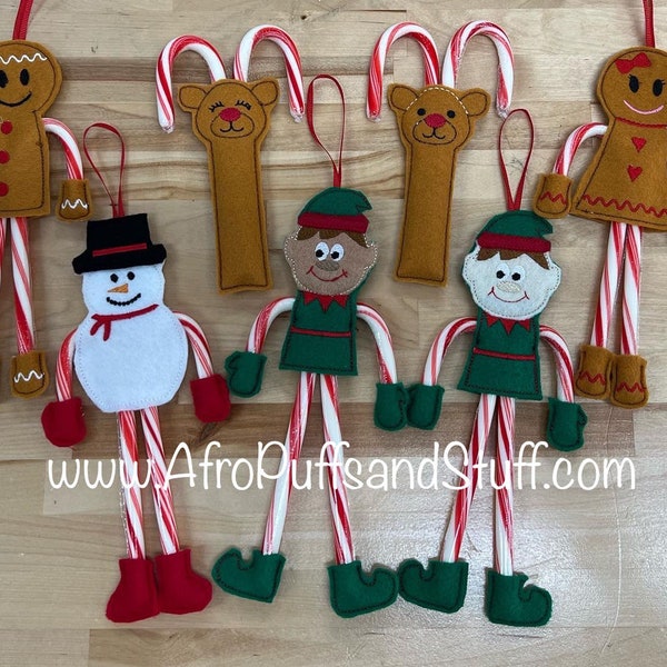 Gingerbread Candy Cane Holder - Etsy