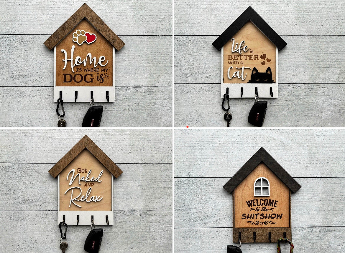 Elevate Your Home's Entryway With Charm Handcrafted House-shaped Wooden ...