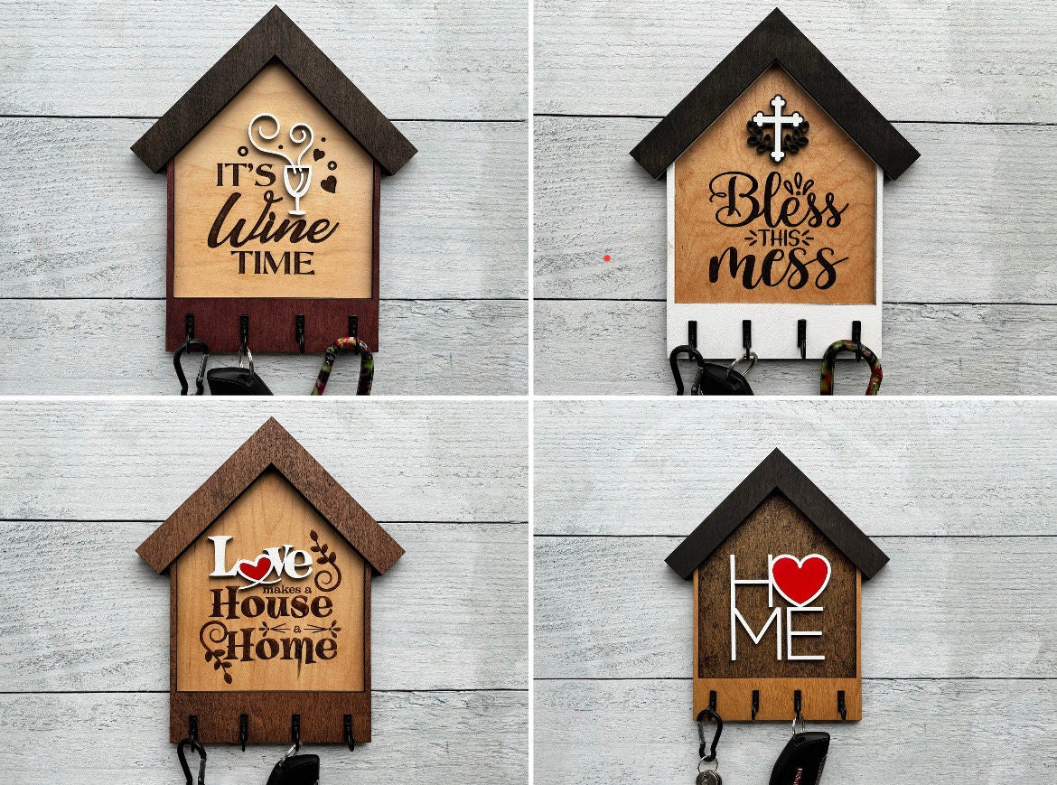 Elevate Your Home's Entryway With Charm Handcrafted House-shaped Wooden ...