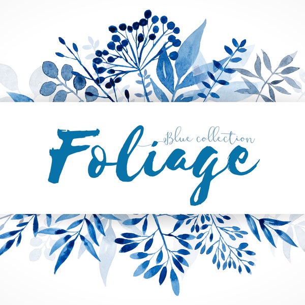 Blue Watercolor Art - Etsy