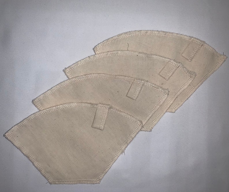 Reusable Unbleached Muslin Coffee Filter Cone 2 and Cone 4 - Etsy