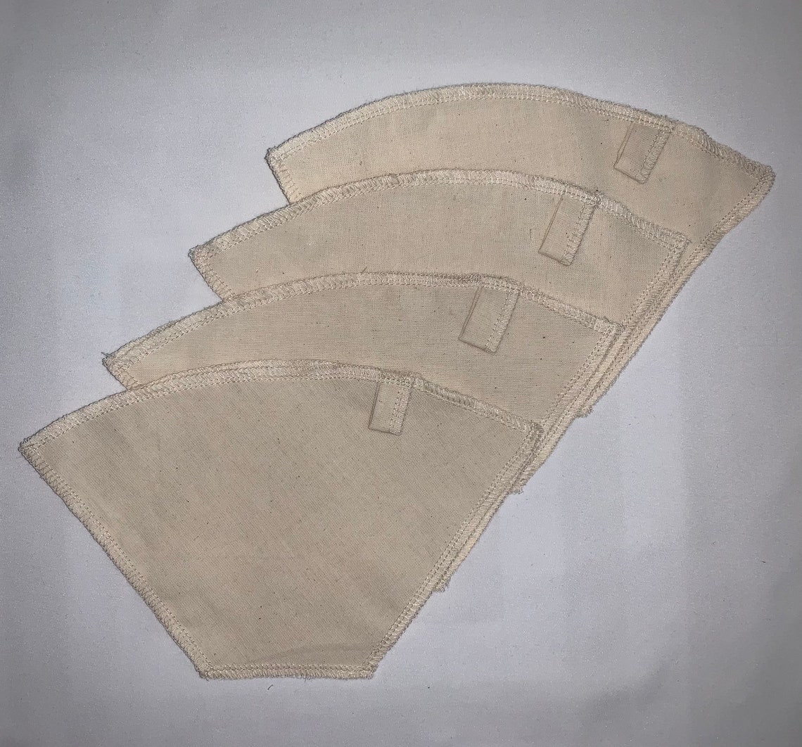 Reusable Unbleached Muslin Coffee Filter Cone 2 and Cone 4 | Etsy