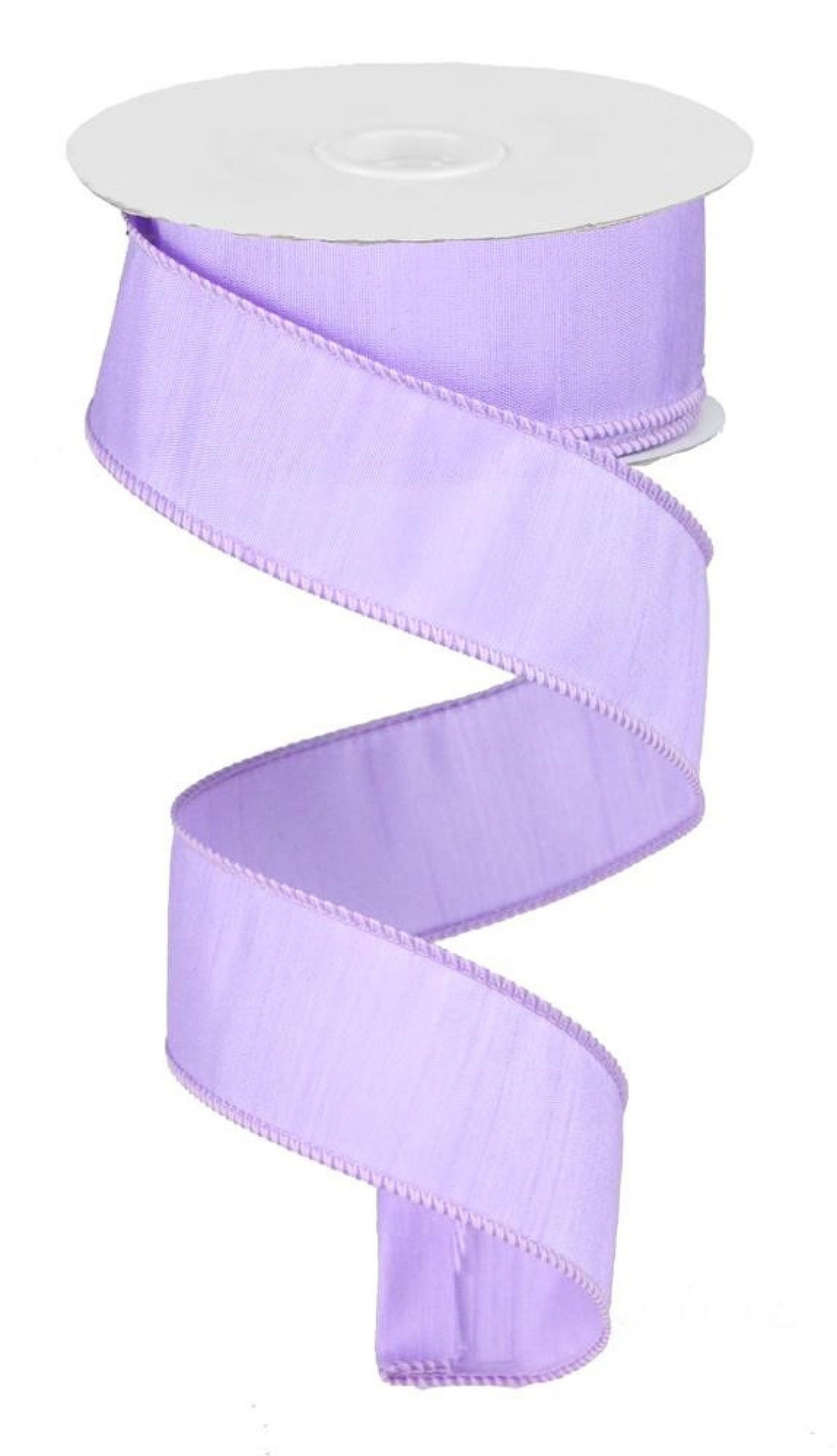 Iridescent Faux Dupioni Lavender Wired Edge Ribbon, 1.5" X 10 YARD ROLL ...