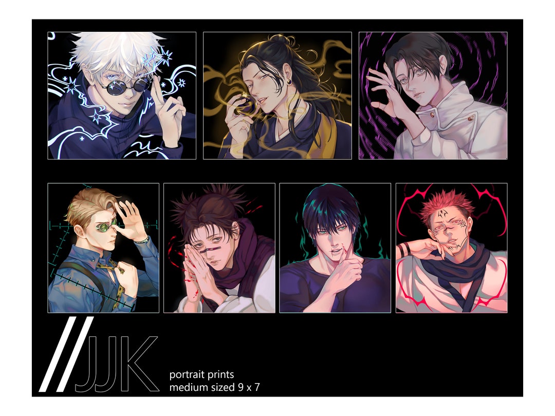 JJK Medium Portrait Prints - Etsy