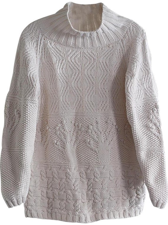 vintage 1990s ivory woven - Gem