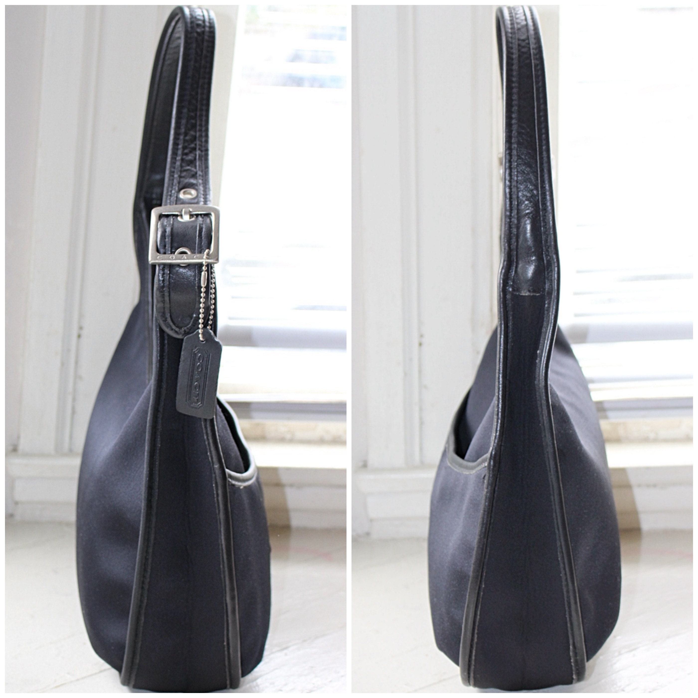 Coach Vintage - Ergo Neo Pocket Zip Hobo #6203 in Black With Coach Vintage - Ergo Neo Pocket Zip Hobo #6203 in Black With