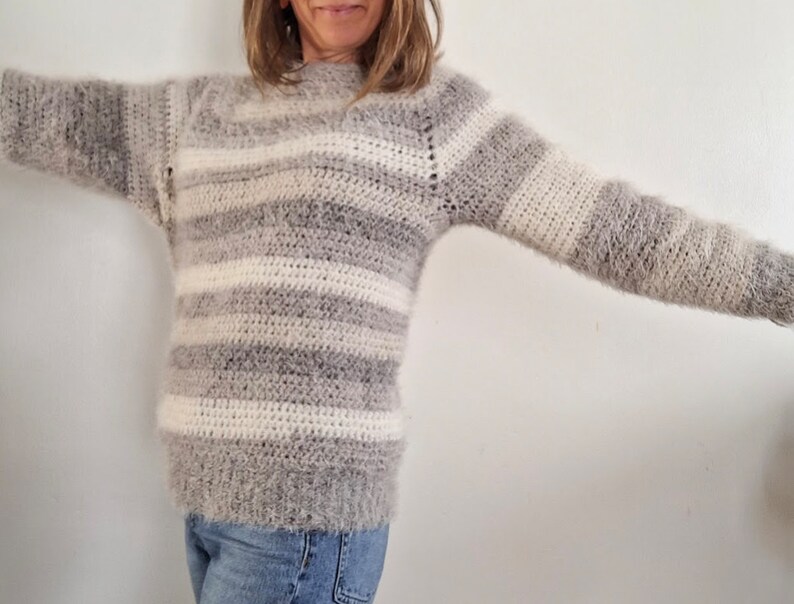 Cozy Raglan Sweater Crochet Pattern - Etsy