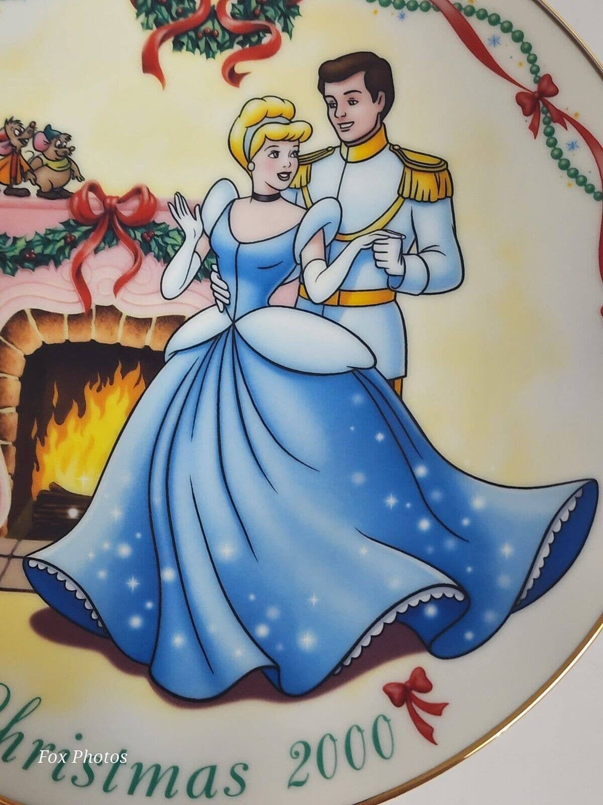 Disney Cinderella Prince Charming 50th Anniversary Christmas 2000 Plate ...