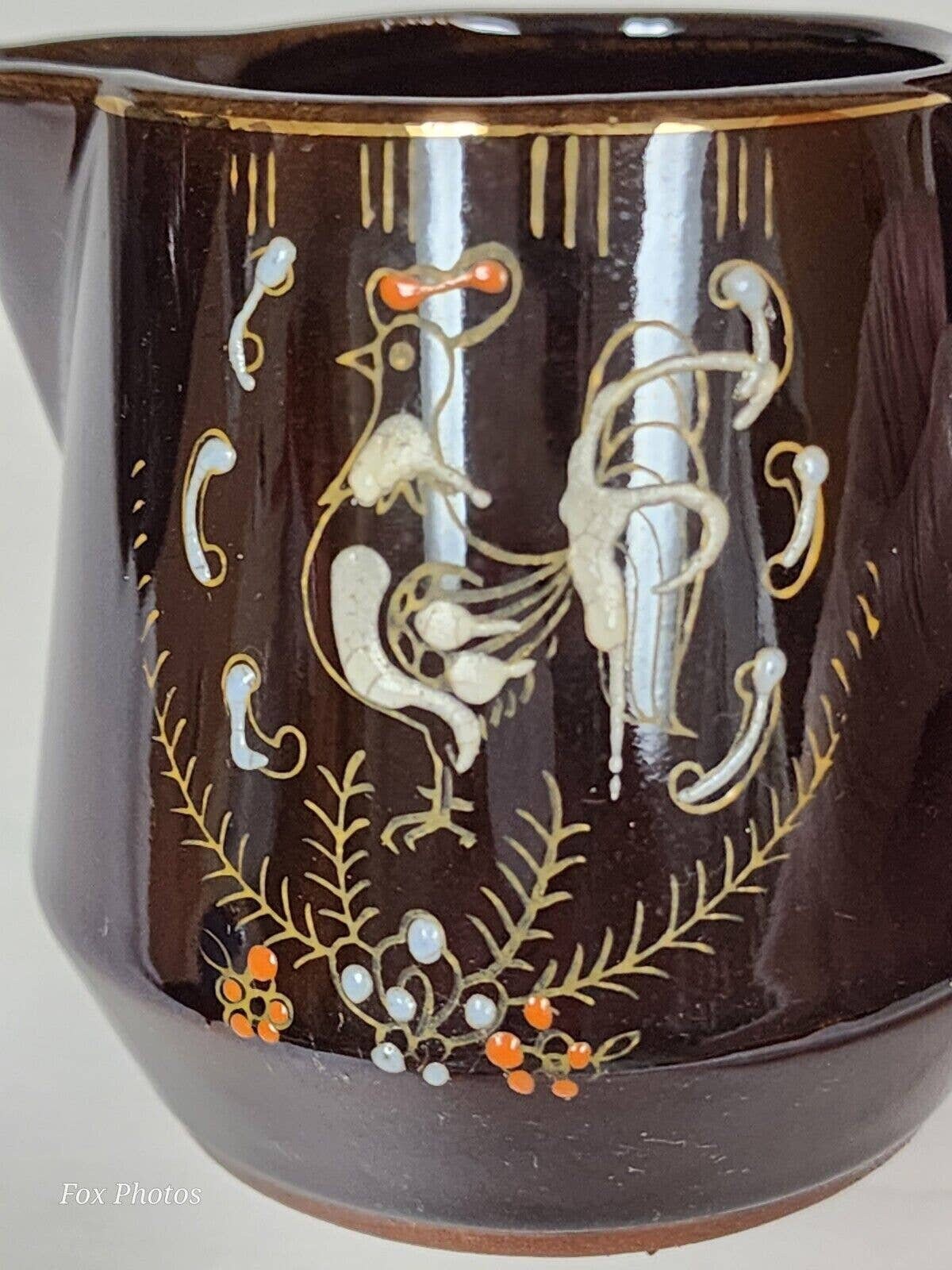 Hand Painted Moriage Pottery 5 Pc Tea Set, Authentic Vintage Japanese ...