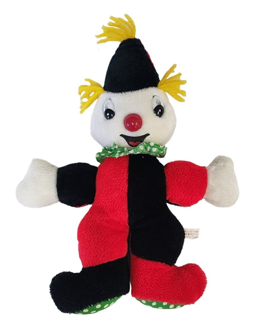 Vintage Carnival Circus Clown Plush 1970s Fair Game Prize Souvenir Toy ...