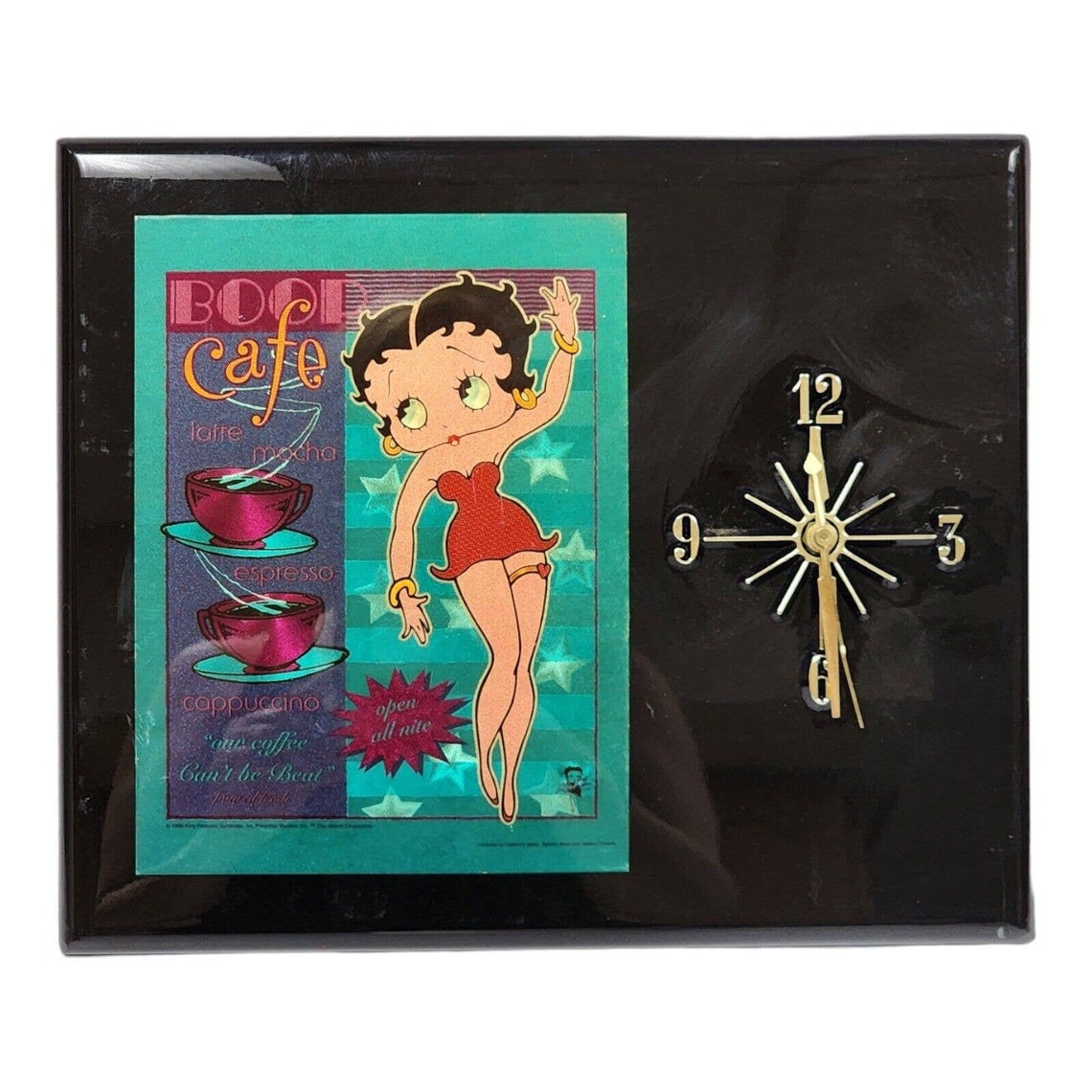 Retro Betty Boop Clock Vintage Cafe Wall Decor Black - Etsy