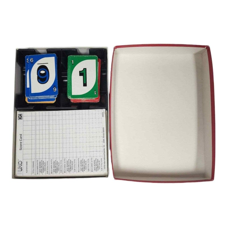 Vintage 70s UNO Deluxe Card Game W/instructions Cards Original IGI Box ...