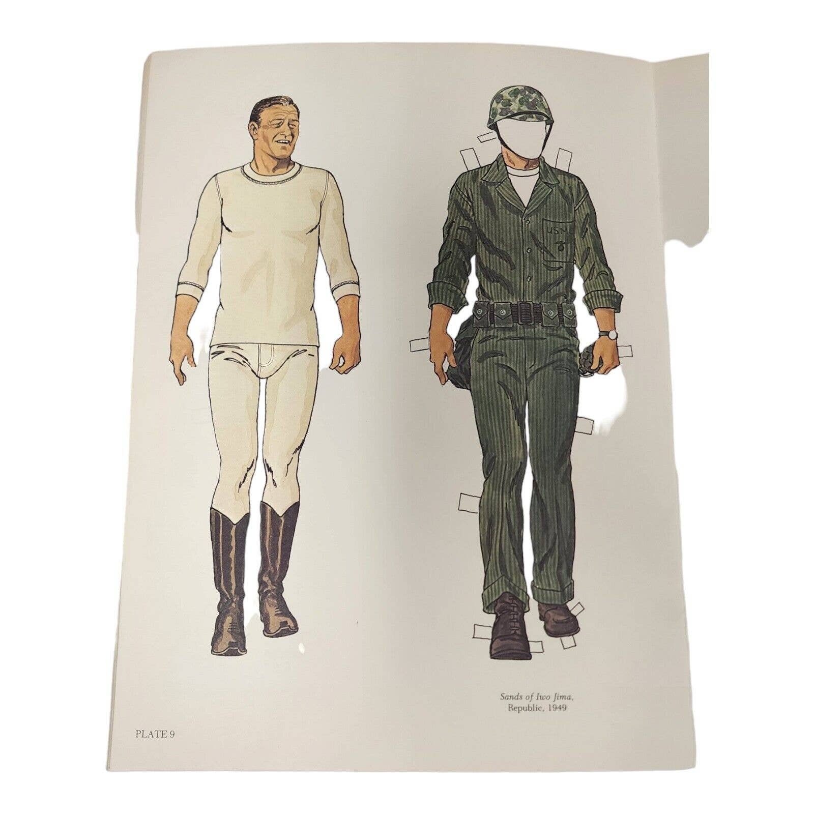 Collectible John Wayne Paper Dolls Book Uncut Vintage Edition Classic ...