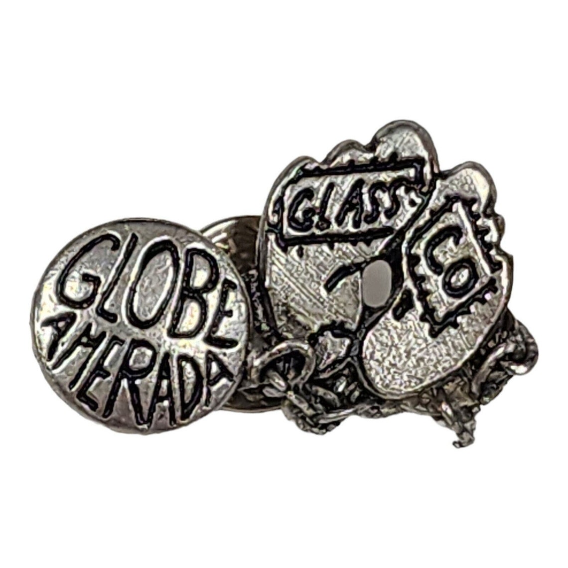 Vtg Globe Amerada Glass Company Ball & Chain Feet Lapel Pin Pinback Americana - Etsy
