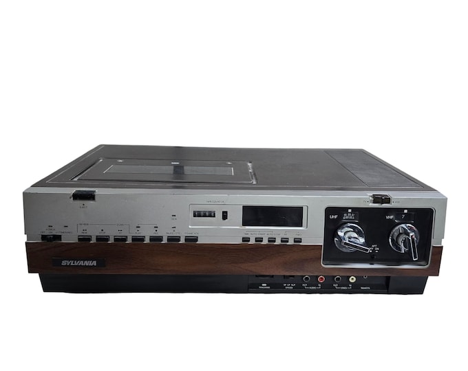 RARE 1982 Sylvania Top Loading VHS Player Recorder VC2215BK01 Vintage ...
